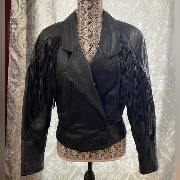 Perino Point | Jackets & Coats | 8s Fringe Leather Jacket | Poshmark